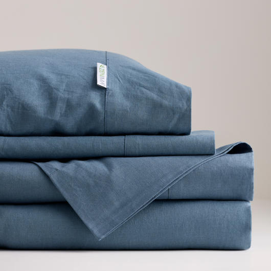 Ensemble de draps lin et coton biologique Grand lit Gauvin Textiles ...